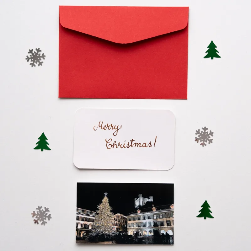 Mini Handwritten Christmas Card (Flat Envelopes) - The Weaver of Stories